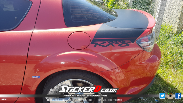 Madza RX8 boot wrap and graphics – Sticker'D
